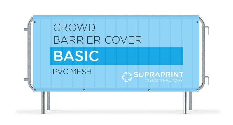 Crowd barrier cover | Scrim printed banners | Branded barrier jackets