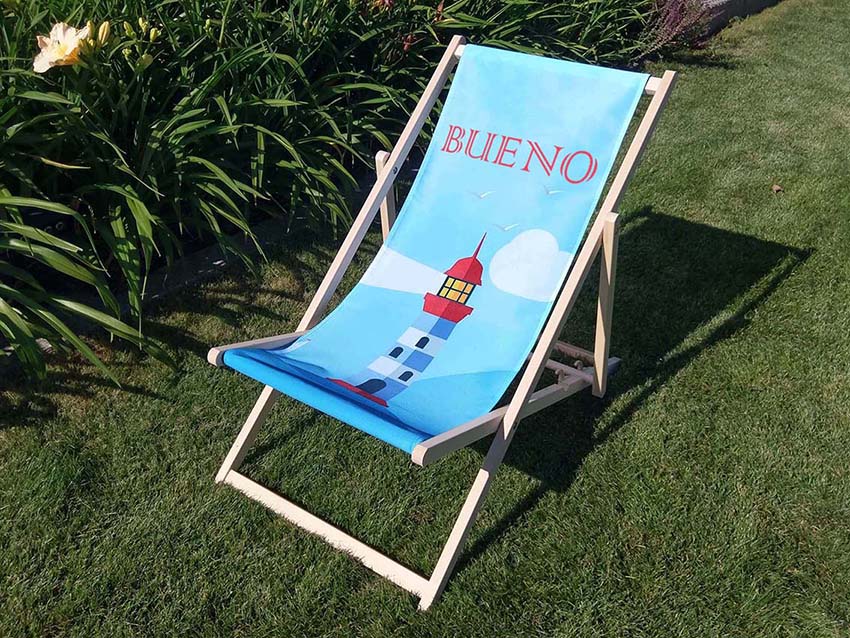 Branded deckchairs | Advertising deck chairs with logo or custom printing