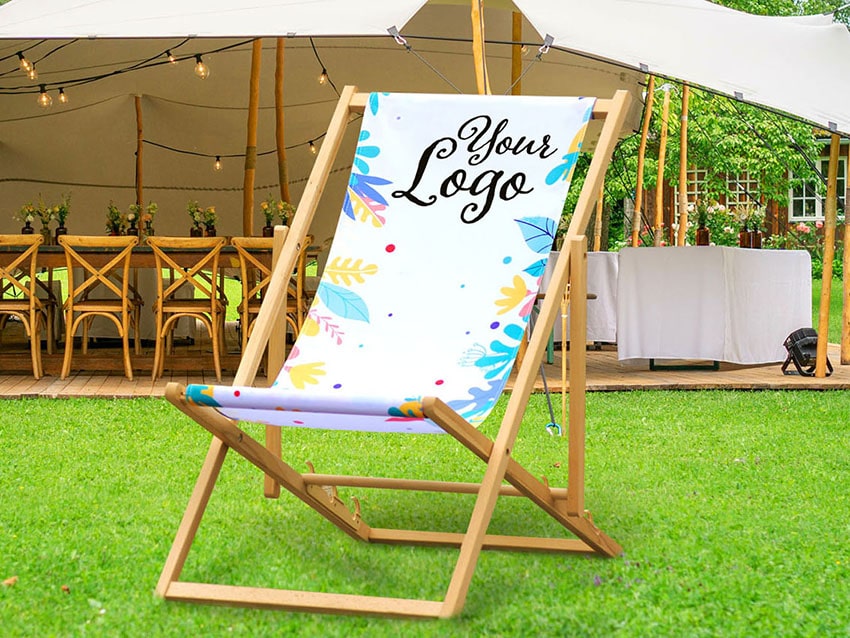 Branded deckchairs | Advertising deck chairs with logo or custom printing