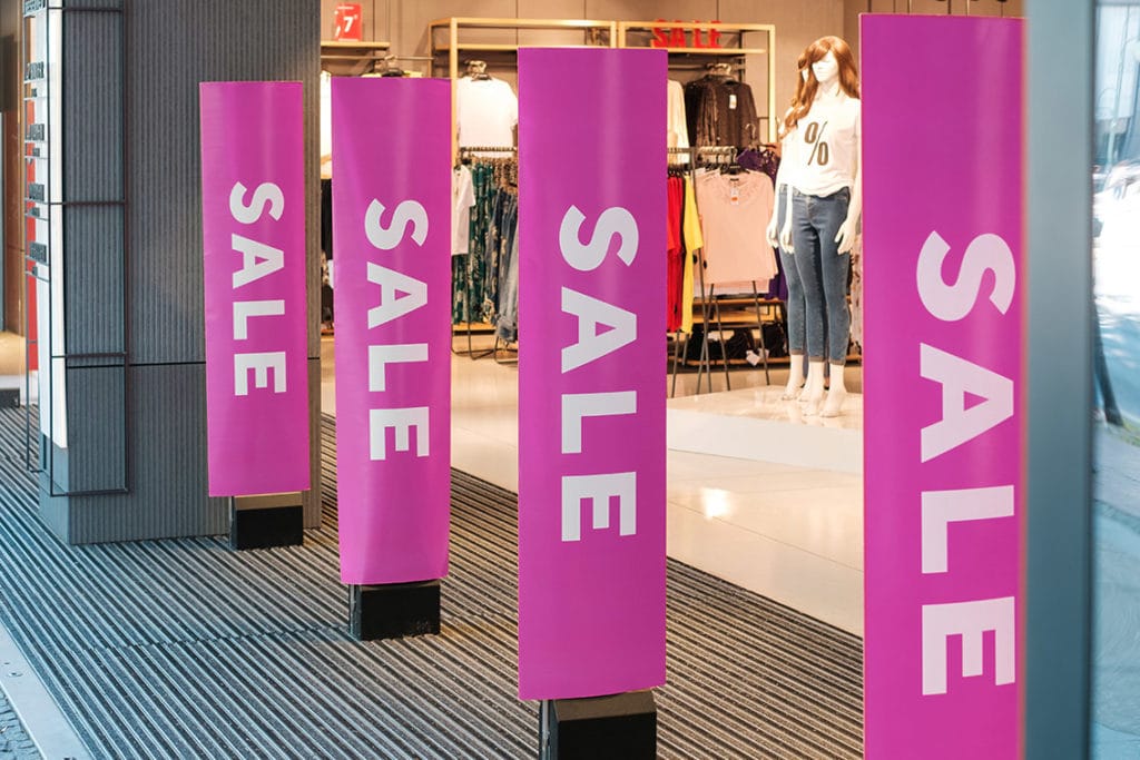 Shop security gate cover | Promotional banners for anti-theft sensor gates